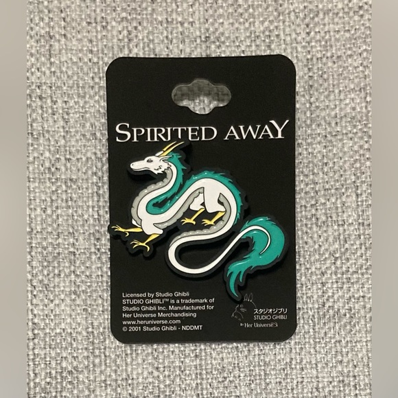 Accessories | Studio Ghibli Spirited Away Haku Profile Enamel Pin ...